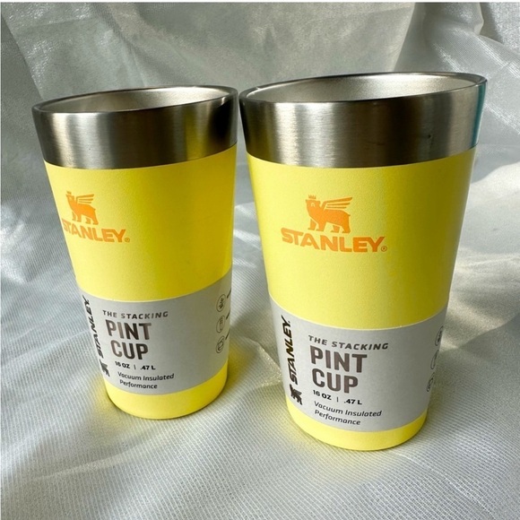 Stanley | Dining | Stanley Nwt Two 6oz Stacking Pint Cups In Sunshine ...